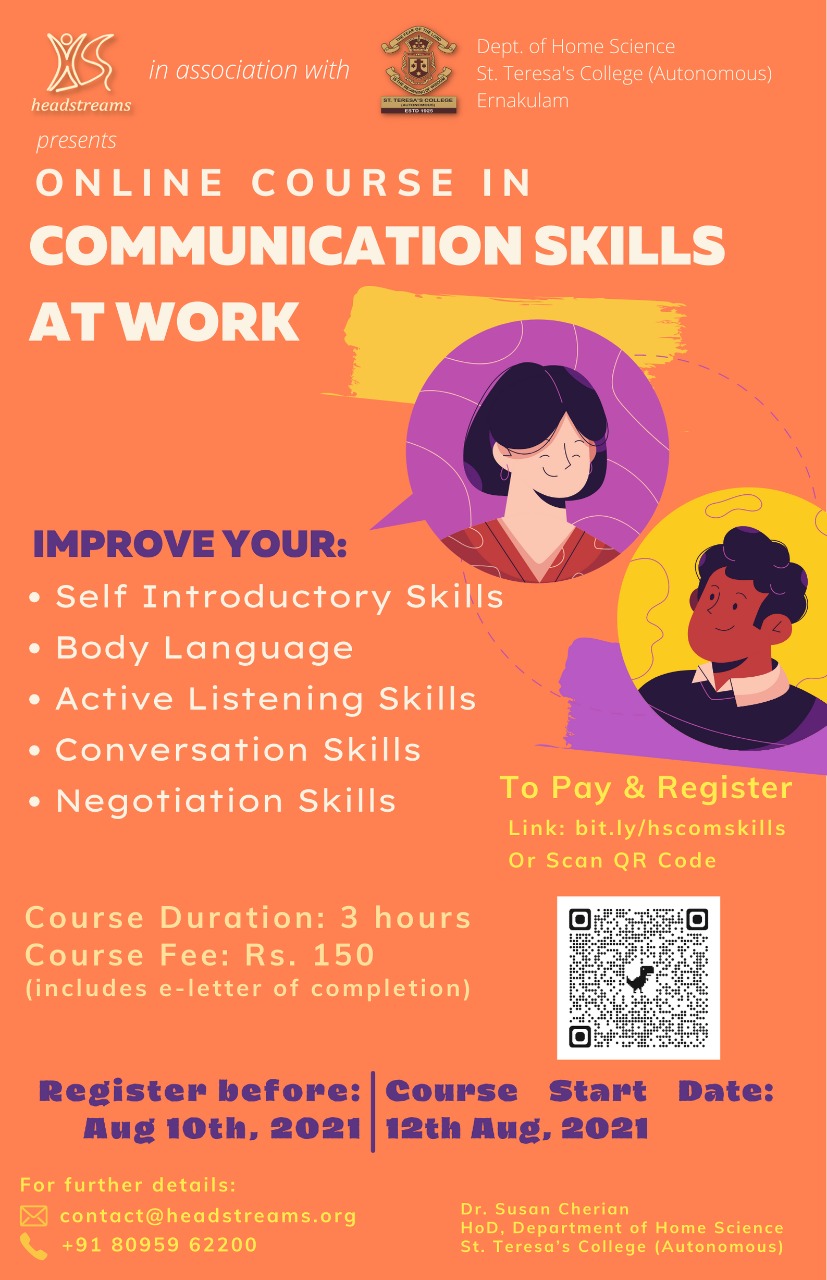 Online Course In Communication Skills At Work St Teresa s College